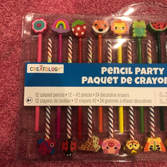 Office | Pencil Party Pack 48pc Pencil Set With Fun Erasers | Poshmark
